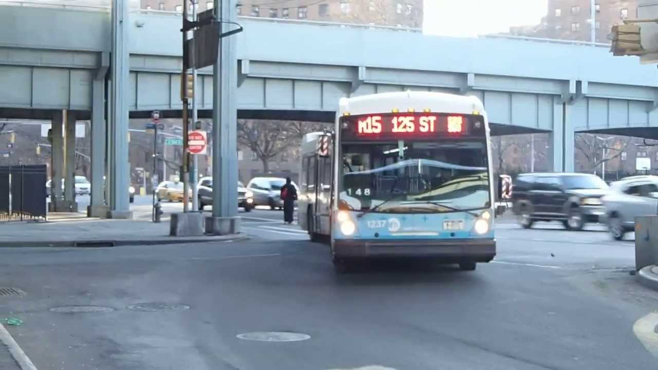MTA New York City Bus Novabus LFSA 1237 with a Red Sign! on the M15 SBS ...