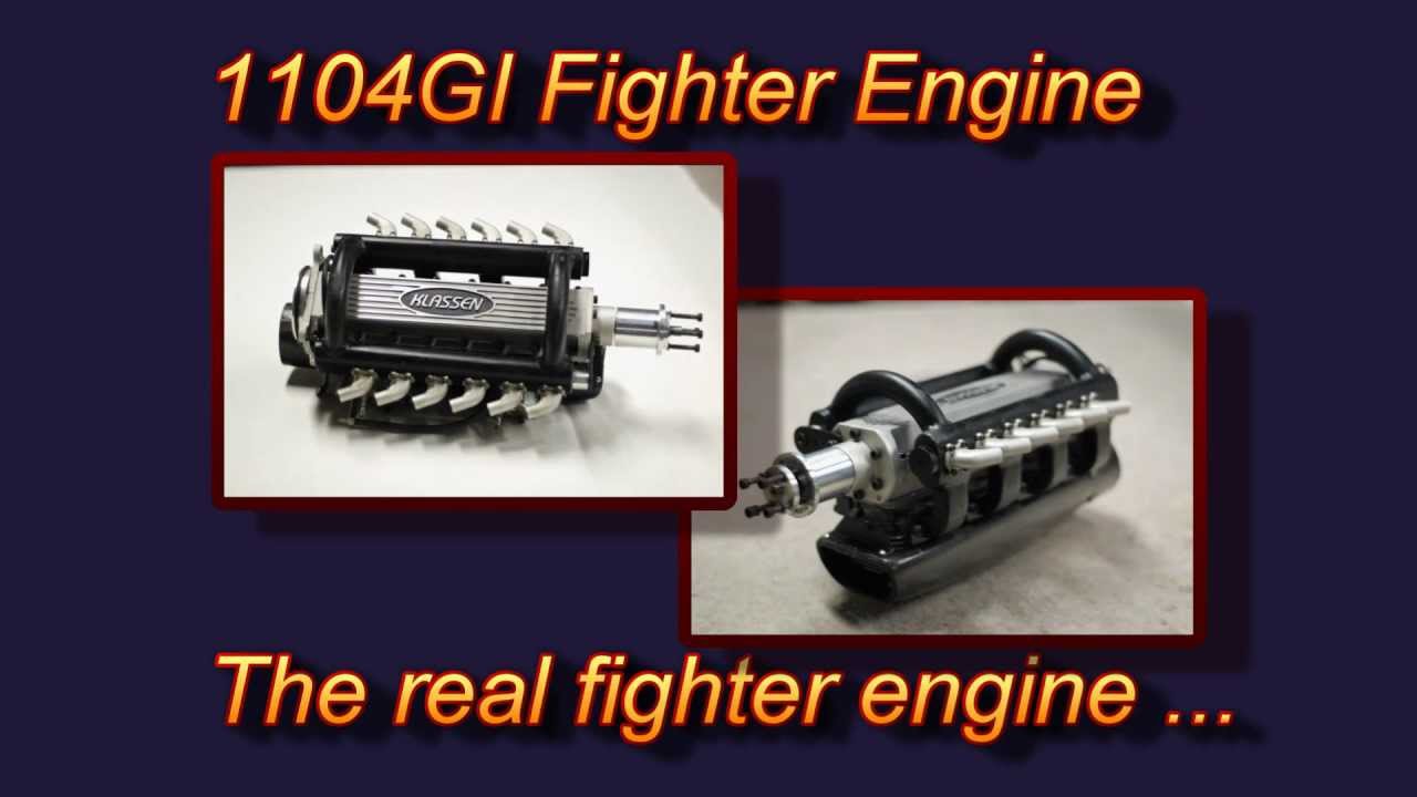 Klassen Engines F-110 Widowmaker 4 cylinder gas engine as seen in Model ...