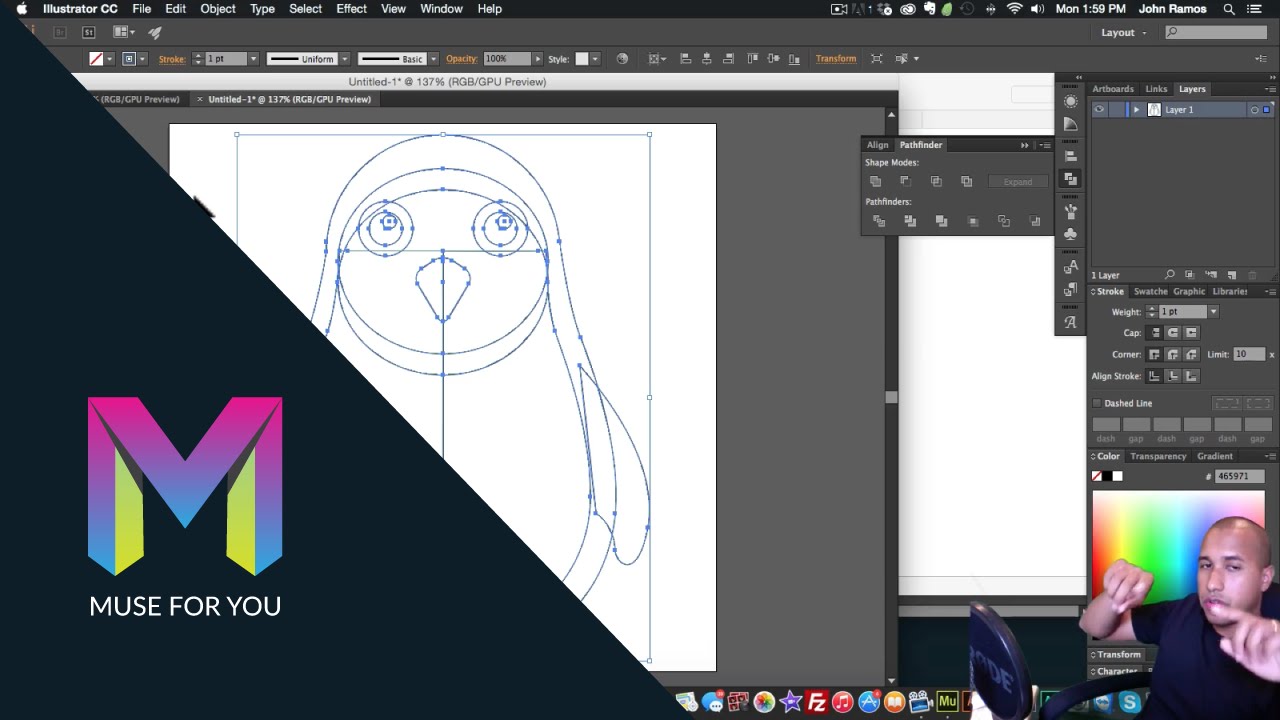 SVG Draw Widget | Muse-Themes Audio Hover | Muse For You - YouTube