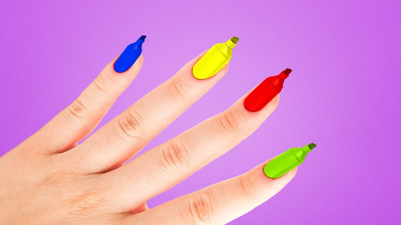 25 UNBELIEVABLE NAIL HACKS - YouTube