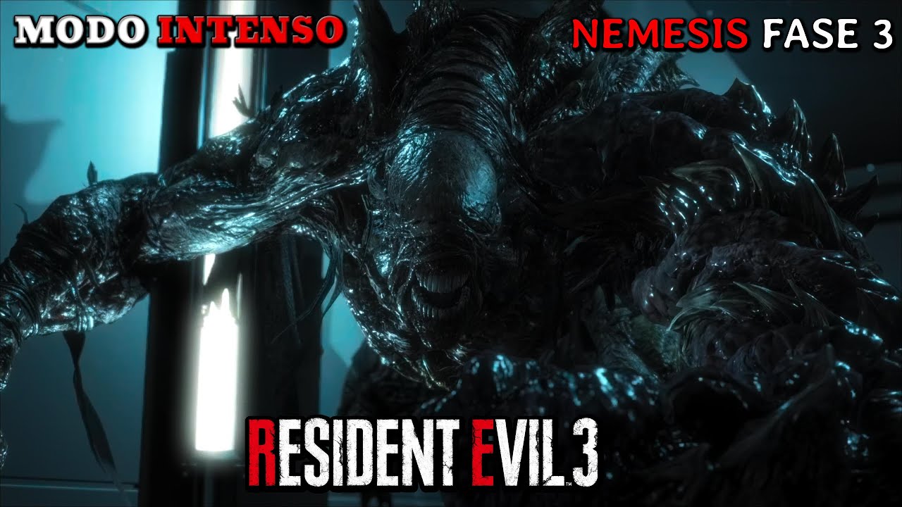 RESIDENT EVIL 3 REMAKE - NEMESIS FASE 3 (BOSS FIGHT) - MODO INTENSO ...
