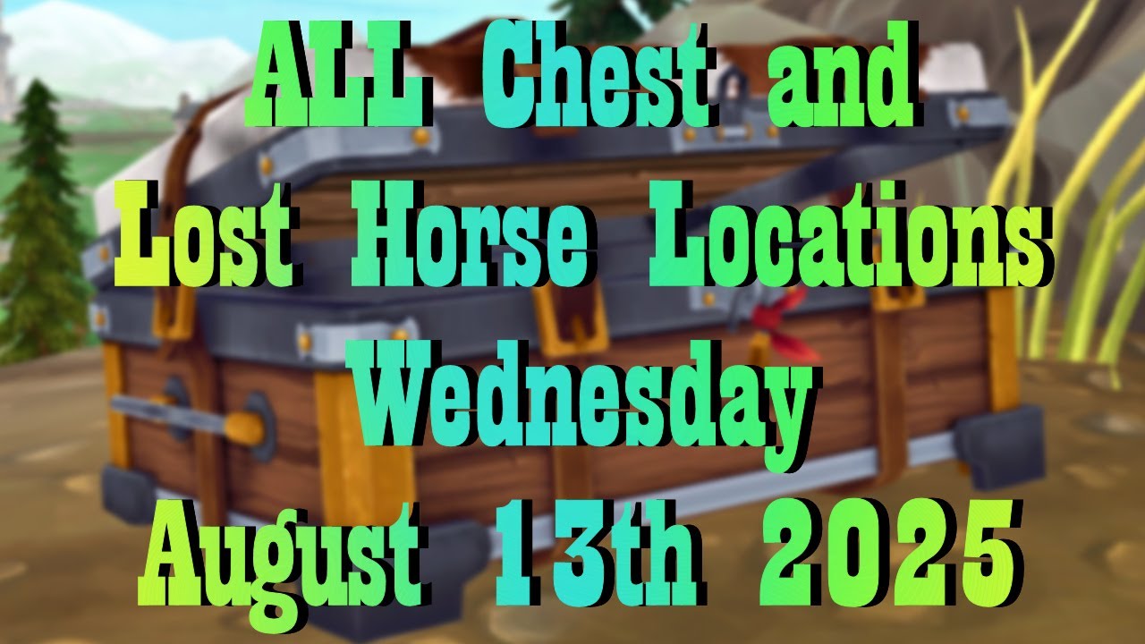 ALL Renegade Chests and Lost Horse Locations for Wednesday August 13th ...