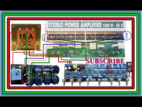 Rakitan Ampli 1200 watt Stereo - YouTube