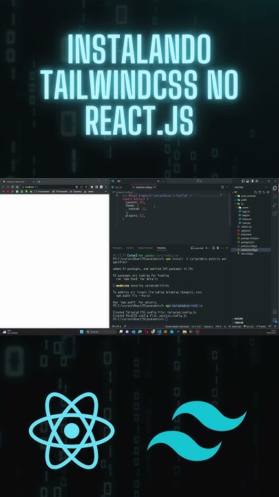 Guia Passo a Passo: Instalando o Tailwind CSS no React.js #shorts - YouTube