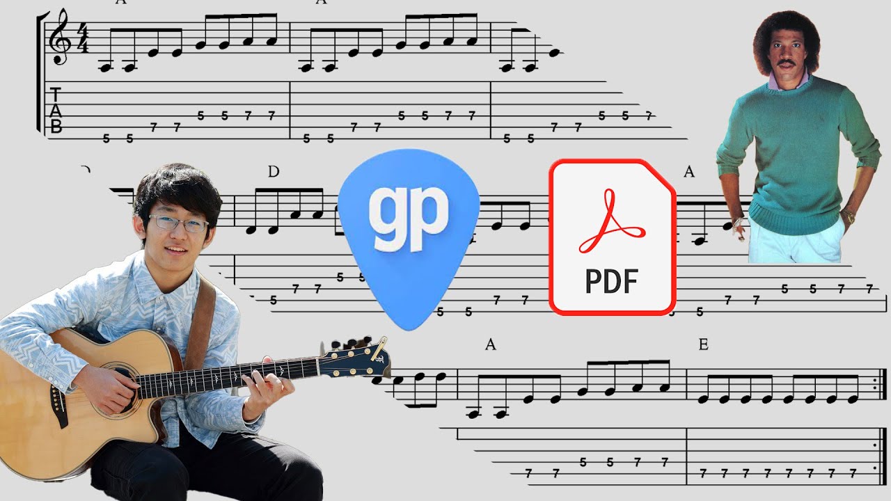 Hello - Lionel Richie - Solo Acoustic Guitar (Kent Nishimura) Guitar ...