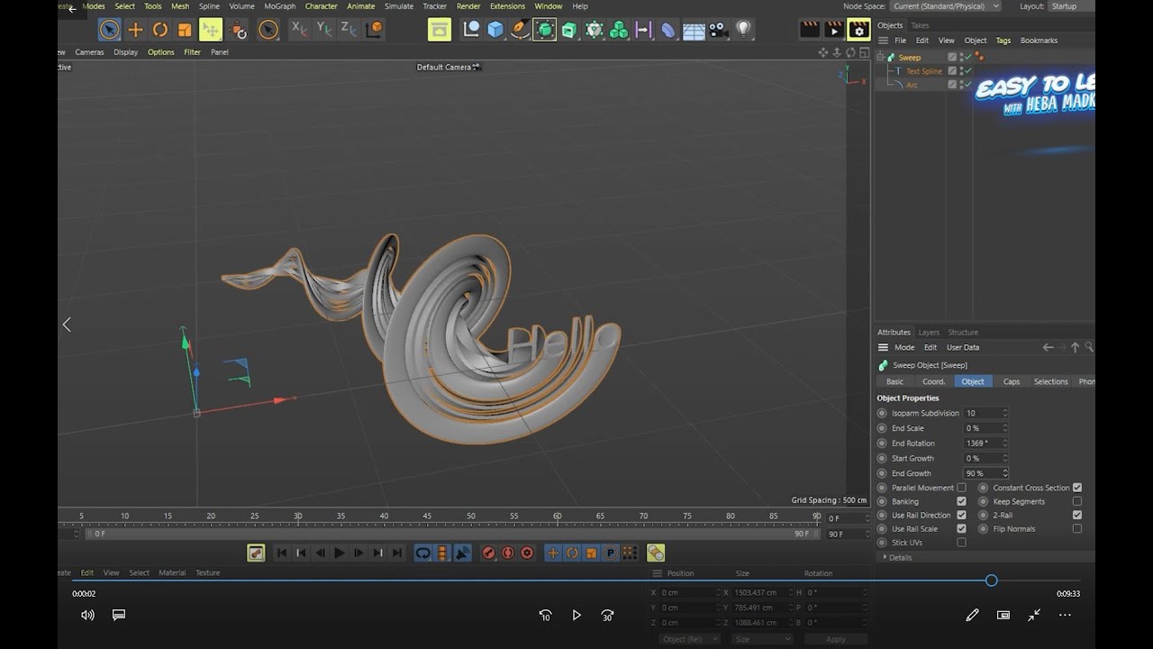 Sweep tool in cinema4d .....The magic tool - YouTube
