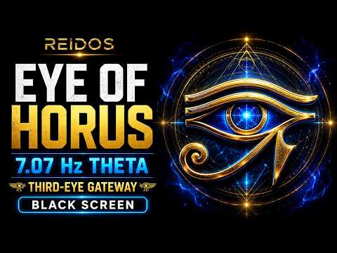 Horus'un Gözü Geçidi|7.07 Hz Üçüncü Göz Aktivasyonu • Epifiz Bezinin Uyanışı • BLACK SCREEN EDITION