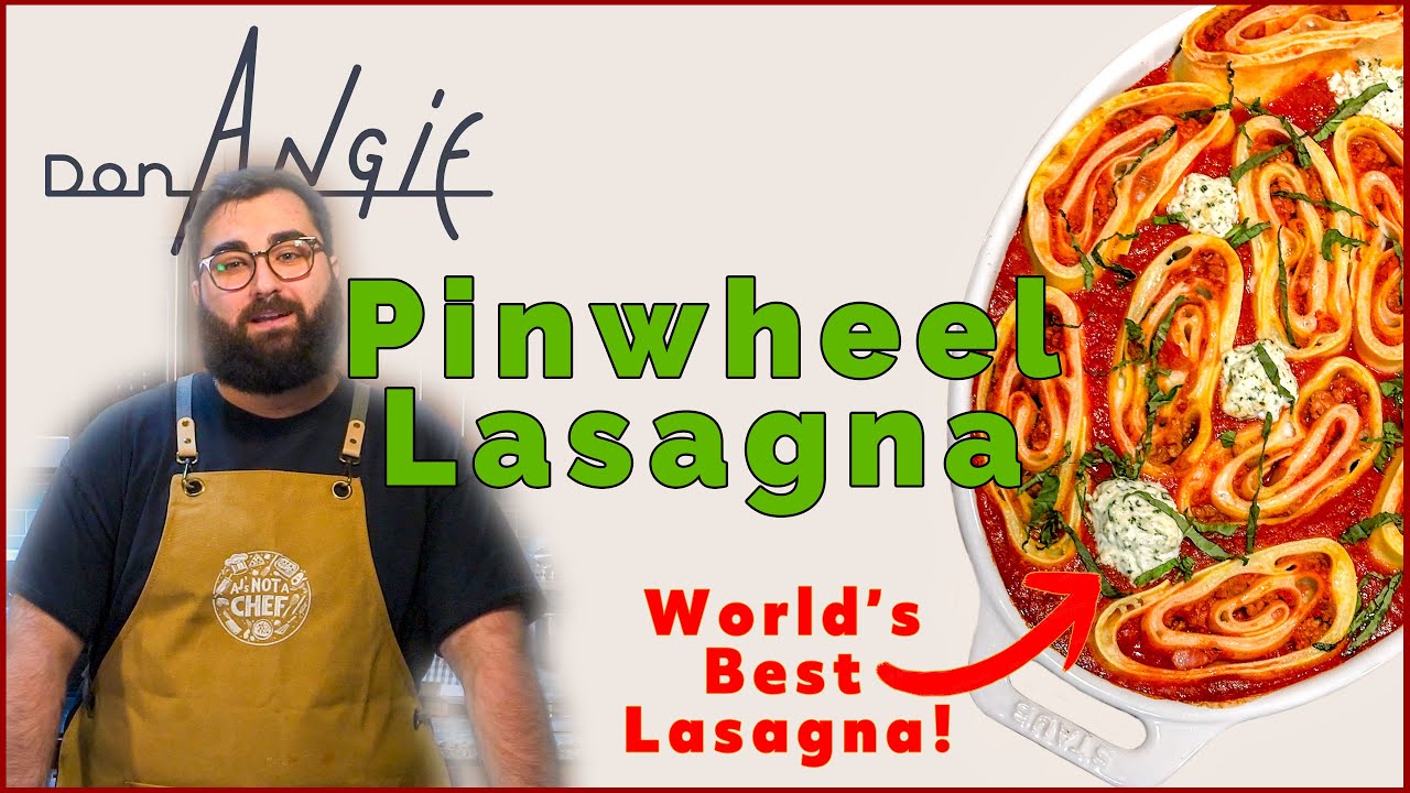 The Best Lasagna Ever? Don Angie's Pinwheel Lasagna Tutorial! - YouTube