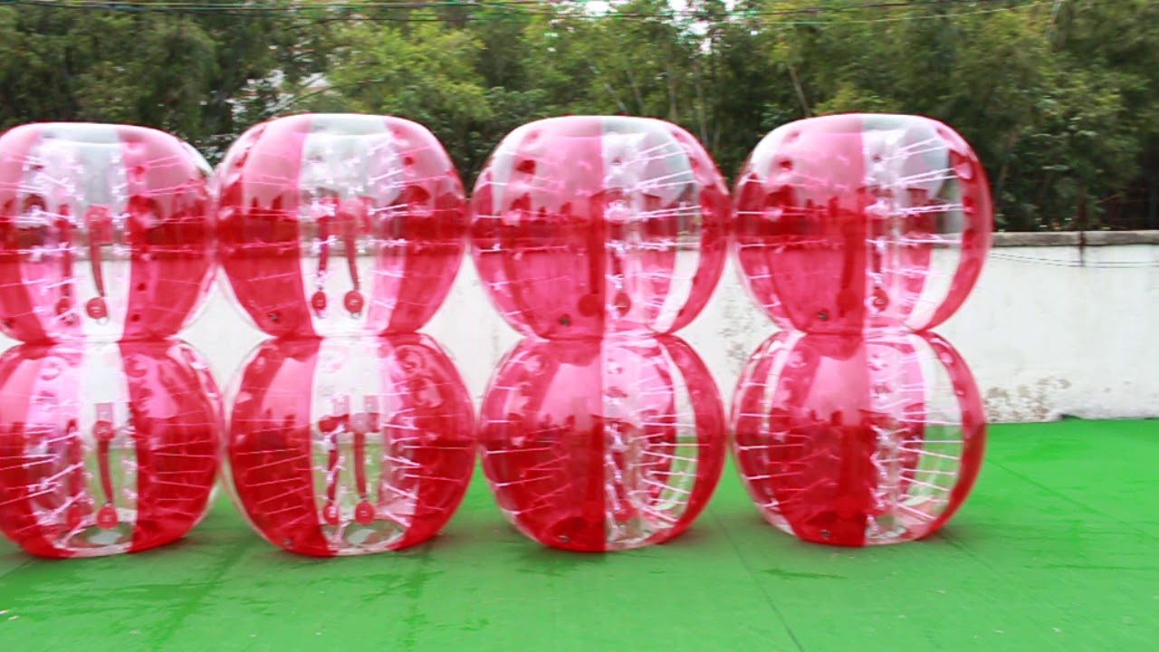 inflatable body bumper ball - YouTube