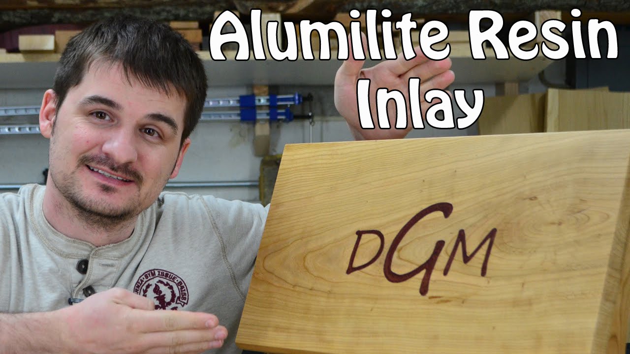 Monogram Inlay using Alumilite resin - YouTube