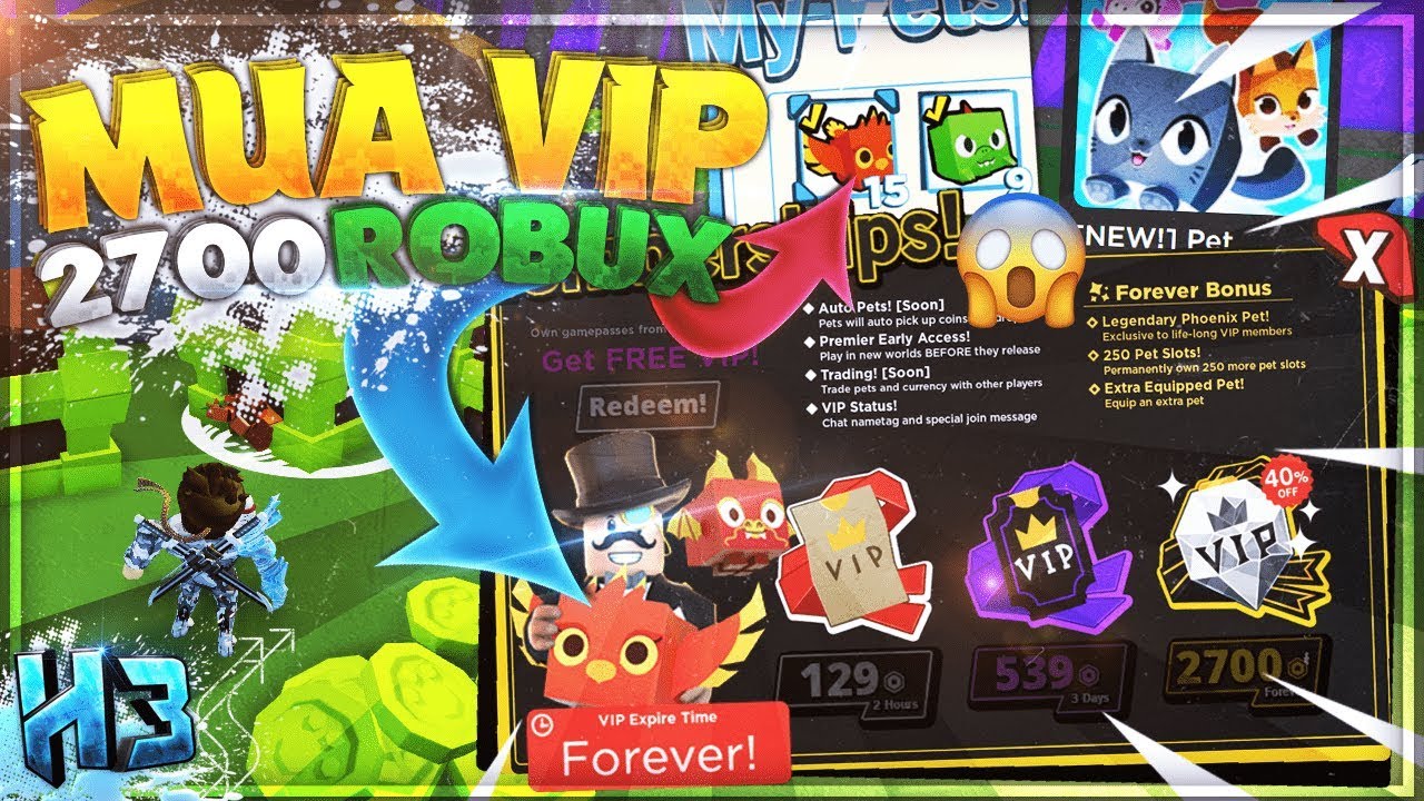 Pet Simulator 2 | Mình Mua Vip Forever Và Sở Hữu Pet Legendary | Roblox ...