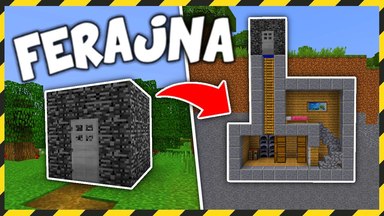 Minecraft FERAJNA: TAJNY PODZIEMNY BUNKIER! *nikt o nim nie wie* - YouTube