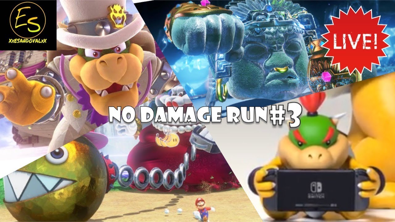 (BROKEN CONTROLLER RAGE) SUPER MARIO ODYSSEY NO DAMAGE RUN #3 ...