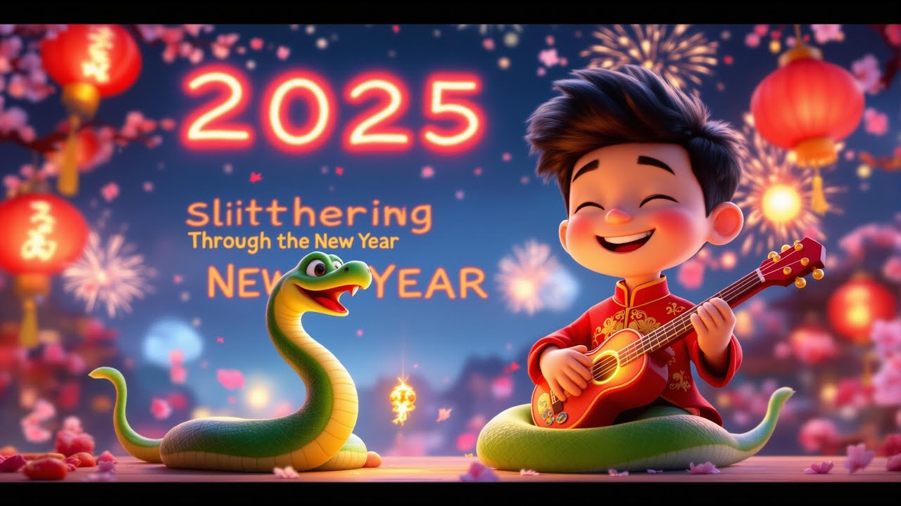 Slithering Through the New Year 🐍 | Fun Chinese New Year Song for Kids ...
