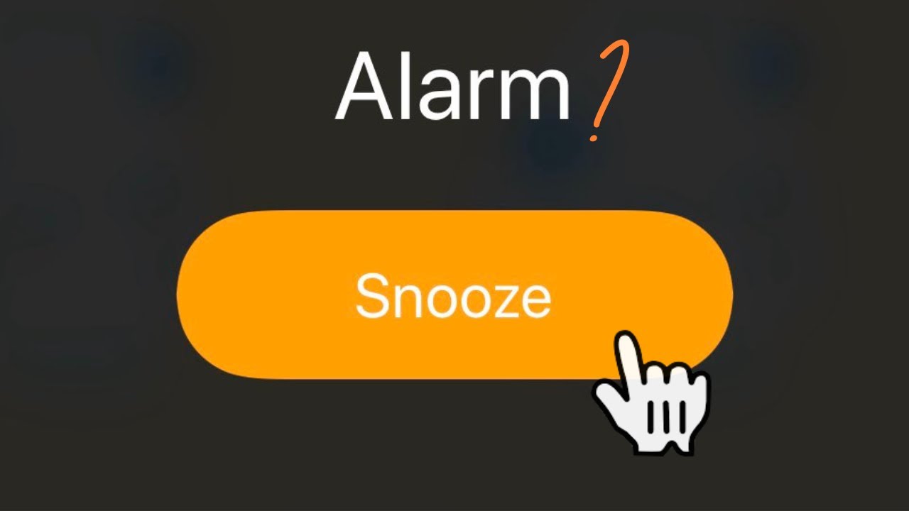 What happens when you hit the SNOOZE button? - YouTube