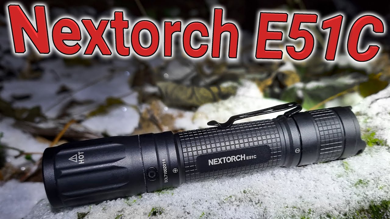 Nextorch E51C review 18650 USB type C Osram P9 tail clicker flashlight ...