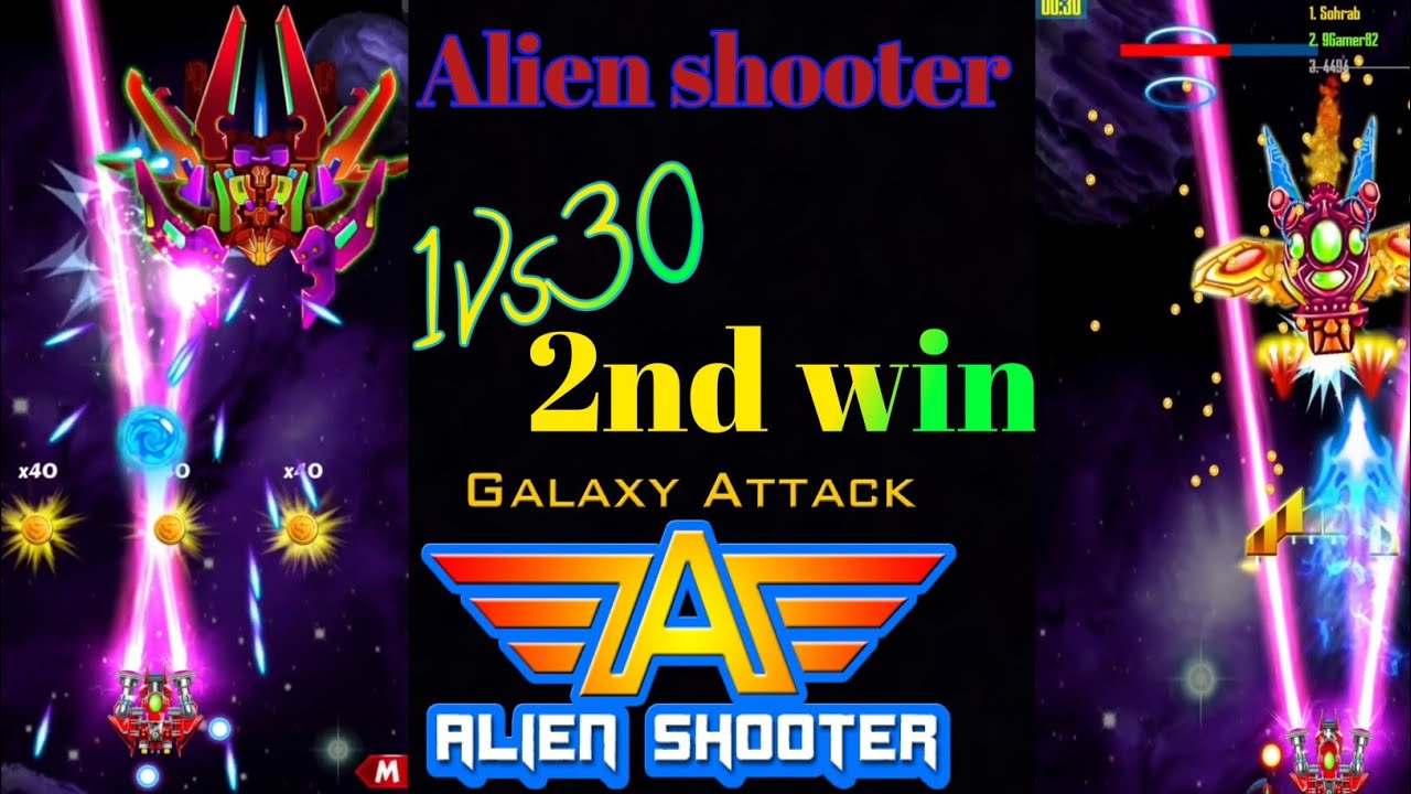 1vs30 survival mode 32 wave good game galaxy attack alien shooter interested match - YouTube