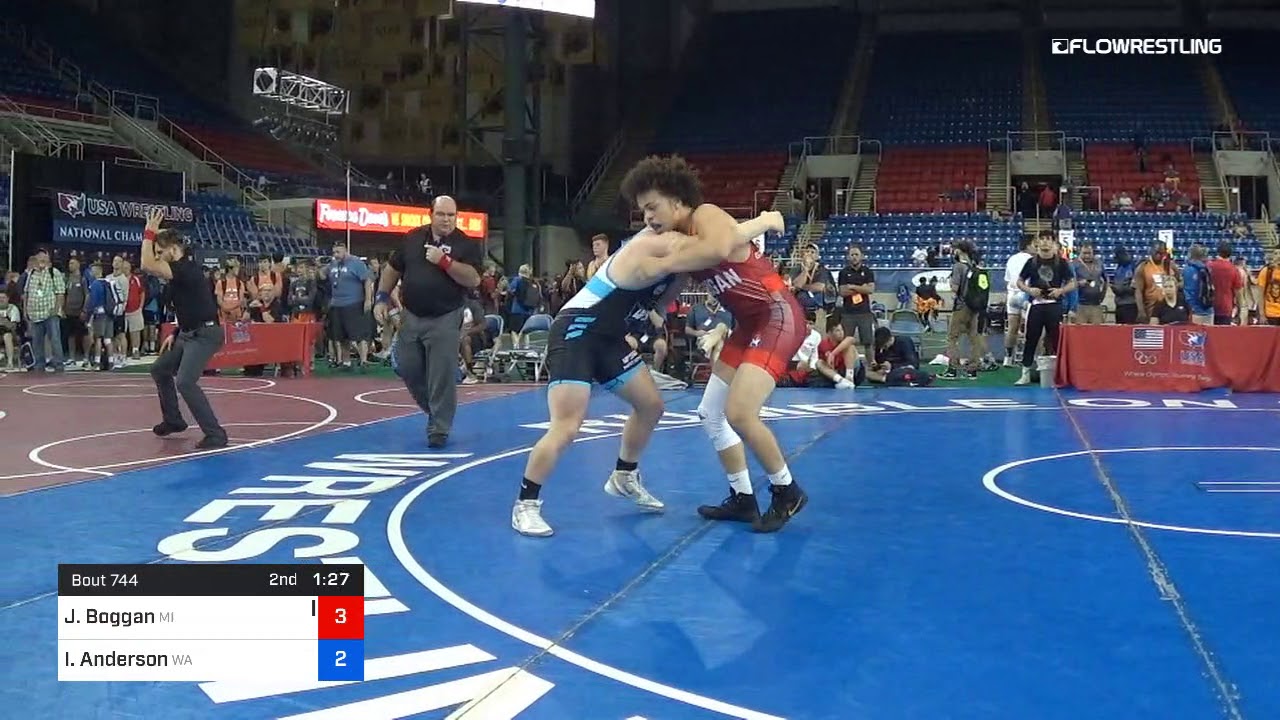 195 Lbs Rnd Of 32 Joshua Boggan Michigan Vs Isaiah Anderson Washington ...
