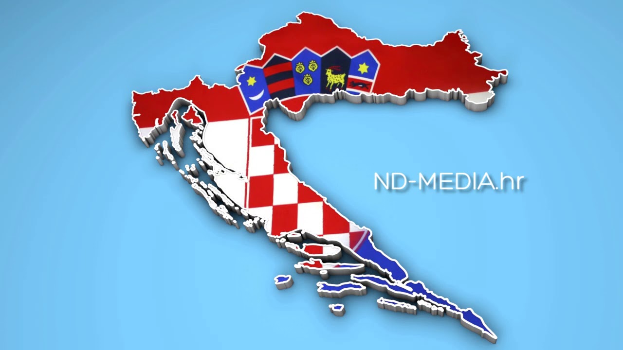3D video animation-Croatia map - YouTube