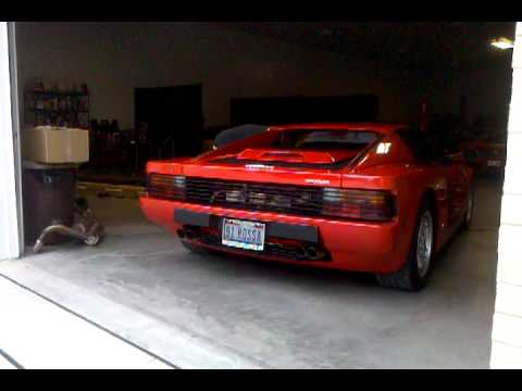 Ferrari Testarossa Cold Start: X-OST exhaust - YouTube