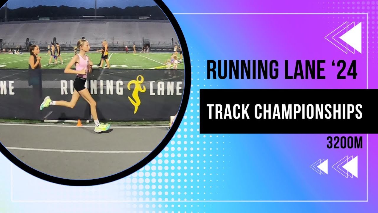 Running Lane Track Championships Meet- Girls 3200 Meters - YouTube