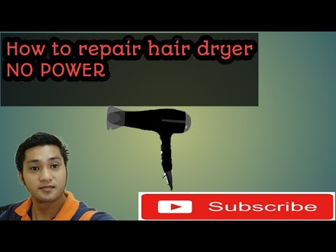 how to repair hair dryer no power - YouTube