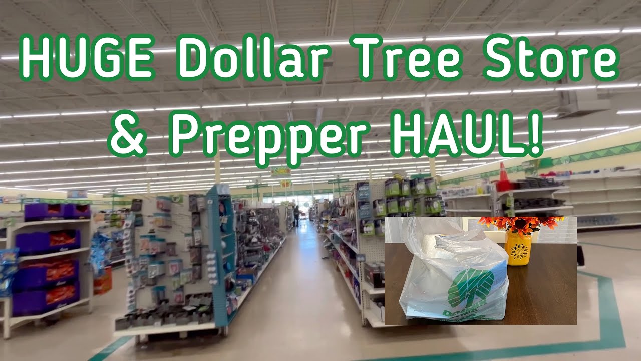 Huge Dollar Tree Store & Prepper Haul! - YouTube