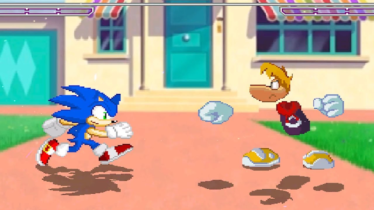 SONIC THE HEDGEHOG vs RAYMAN | BEST OF 3 - YouTube