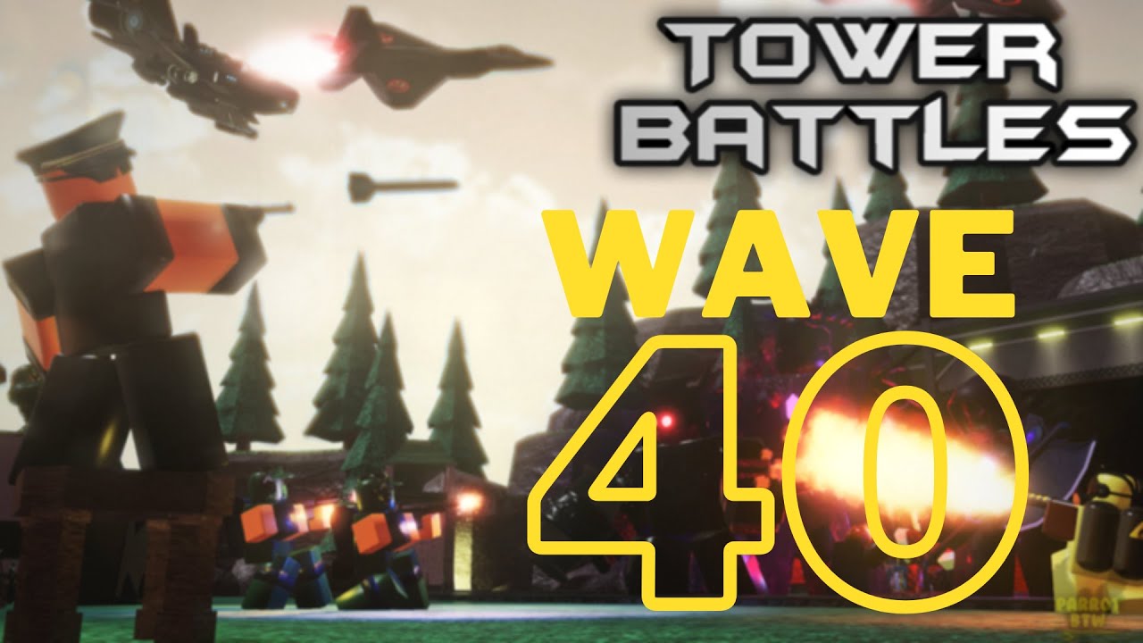 I made to Wave 40 with basic tower in Tower Battles! - YouTube