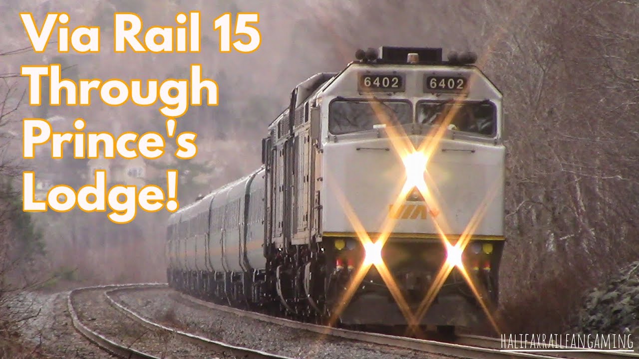 Via Rail 15 Through Prince’s Lodge, Rockingham, Halifax, NS. - YouTube