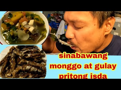 Sinabawang monggo at gulay,,pritong isda.. - YouTube
