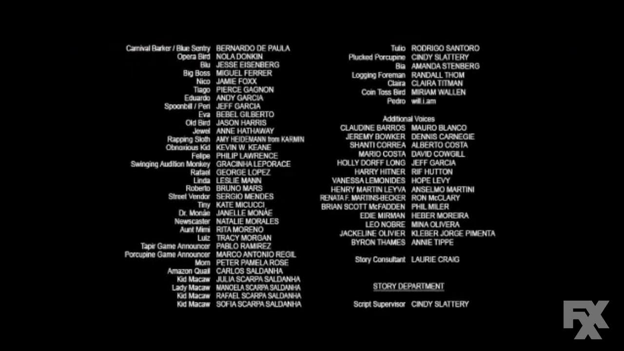 Rio 2 End Credits on FXX (4/22/20) - YouTube