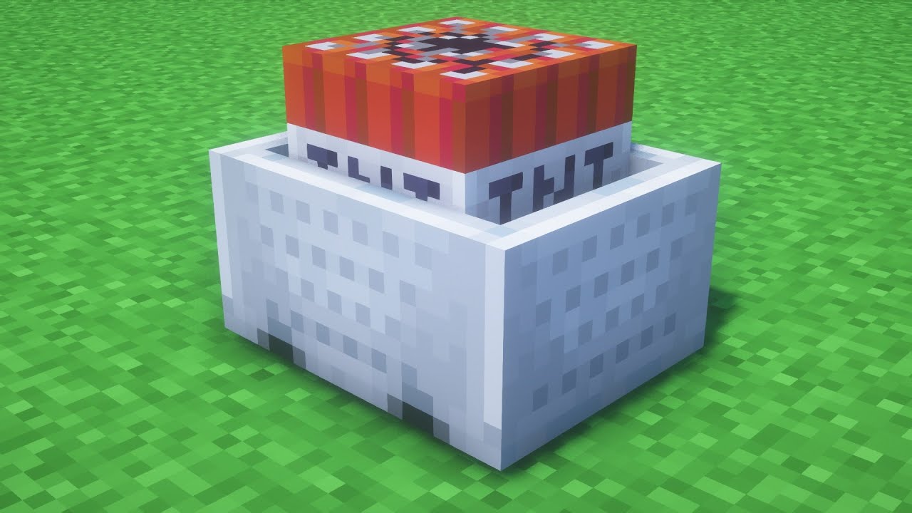 Formidable TNT cart trap in Minecraft - YouTube