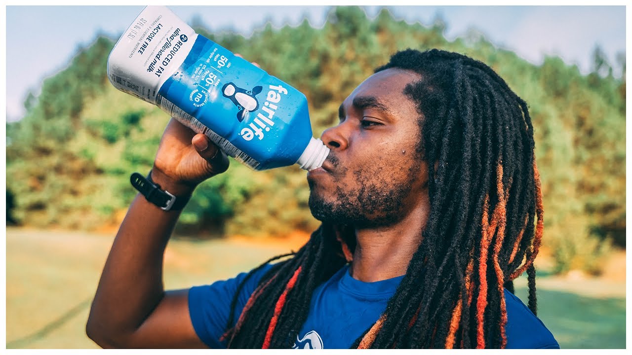 Running a mile while drinking milk | The Milk Mile - YouTube
