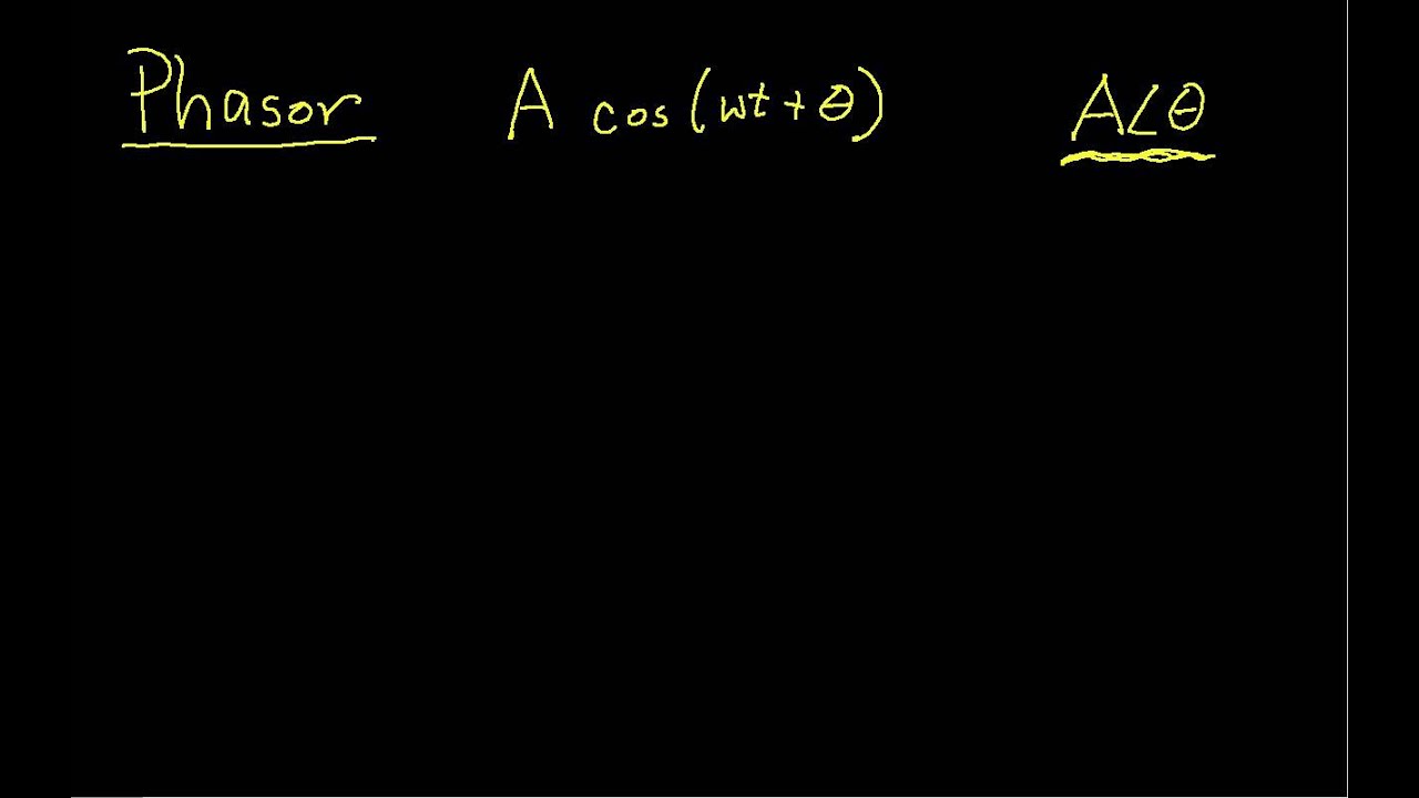 Introduction to AC Steady State Analysis Part 1 - YouTube