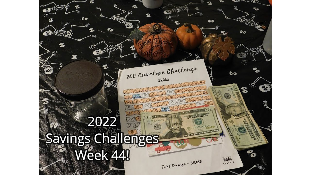 2022 Savings Challenges Week 44! 2 Winners Chosen! - YouTube
