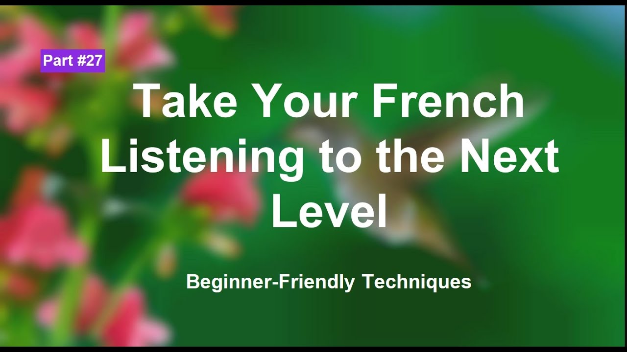 60 French Listening Comprehension Exercises for Beginners Part 27 - YouTube