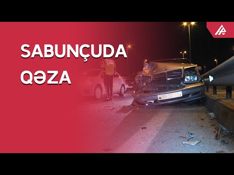 Bakıda iki avtomobil  toqquşdu