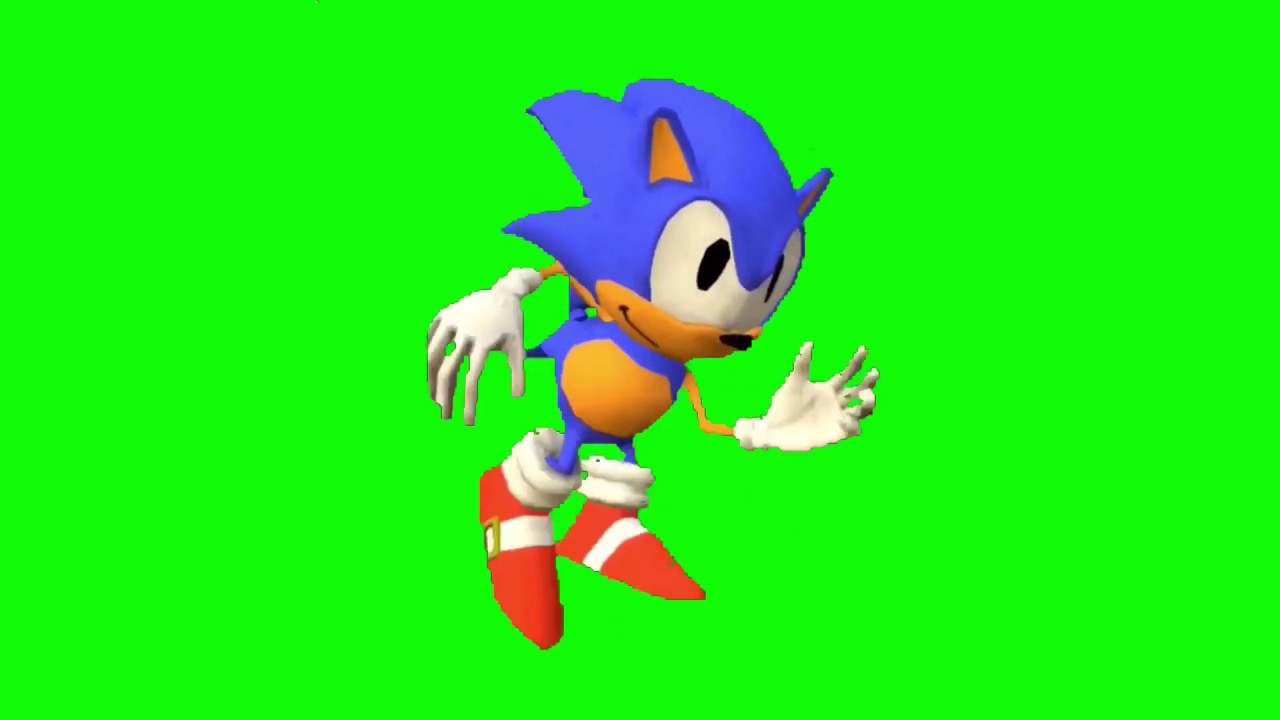 Green Screen Sonic the Hedgehog Running - YouTube