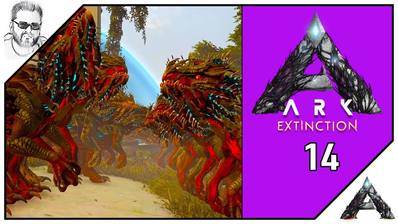 ARK Extinction PT - Defesa da Base com Velonasaur e Portões Dinamicos ...