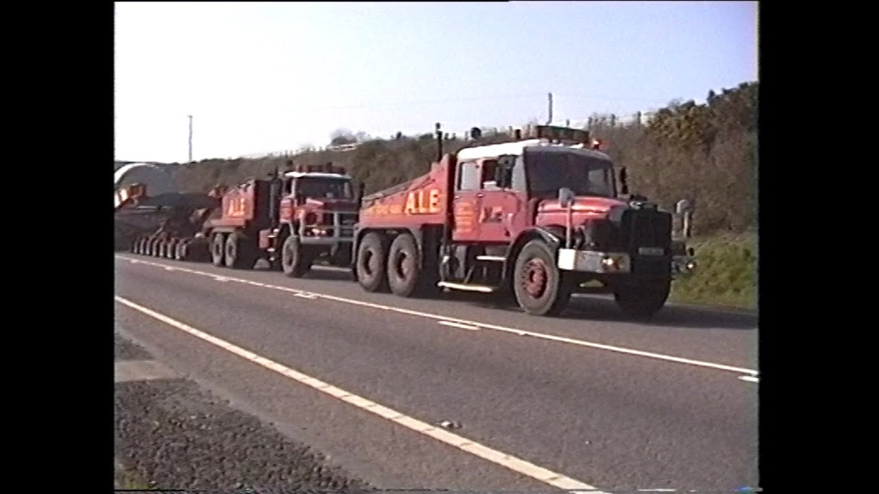 ALE Heavy Transport on A30 in West Cornwall in the 1990's - YouTube