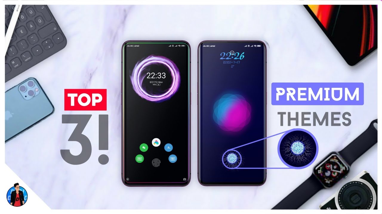 Miui 11 Top 3 Premium Themes EP. 8| Under Display Fingerprint,New ...