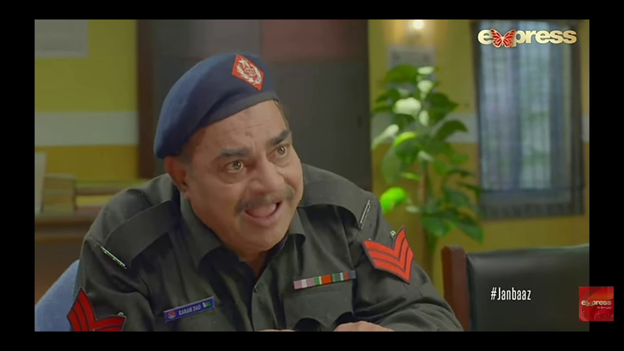 Karam Dad Funny scene of jaanbaaz drama - YouTube