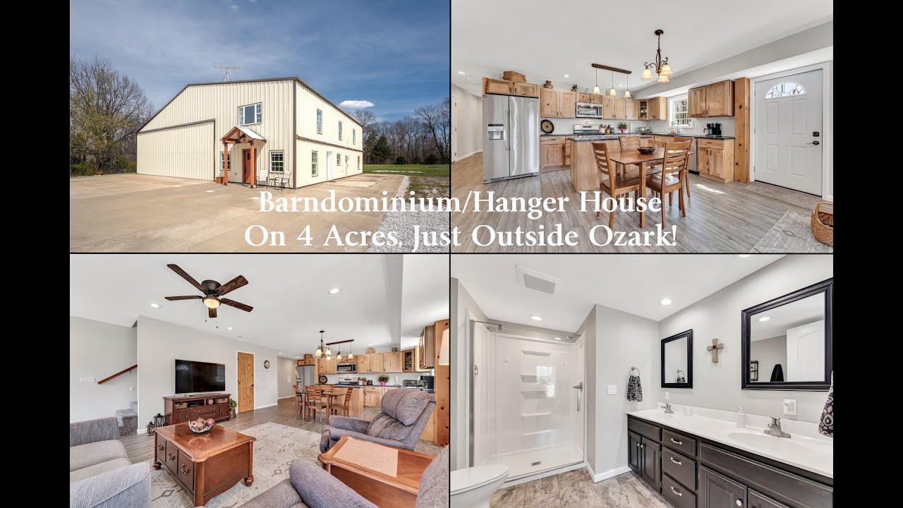 Airport Hanger House/Barndominium for sale just outside Ozark Missouri ...