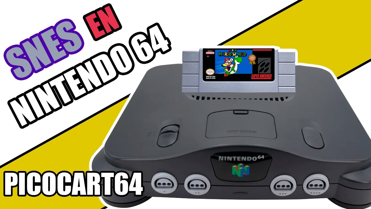 Juega SUPER NINTENDO en tu Nintendo 64!!! PicoCart64 - YouTube