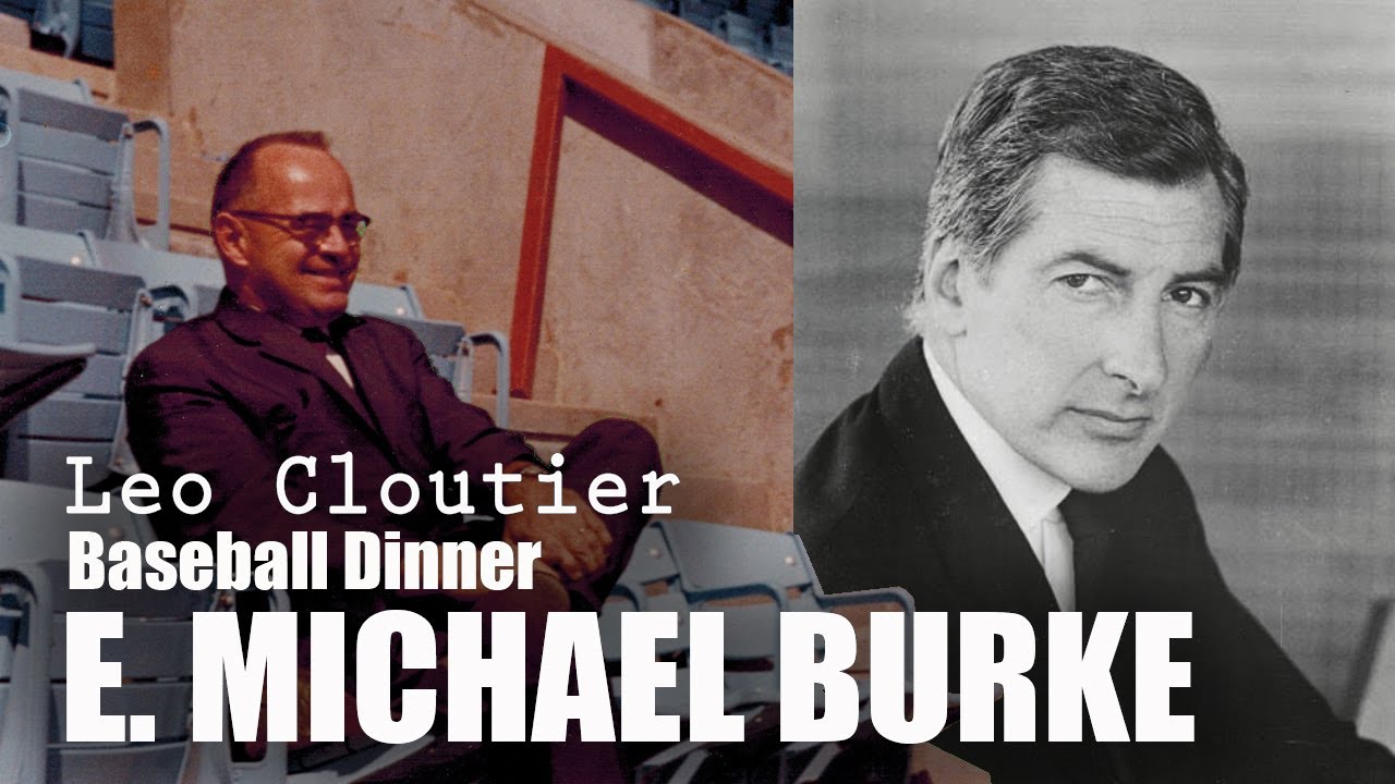 E. Michael Burke gives speech at Manchester Baseball Dinner in 1970 ...