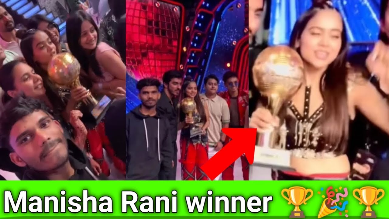 Manisha Rani winner🏆 jhalak dikhlajaa manisha Rani trophy - YouTube
