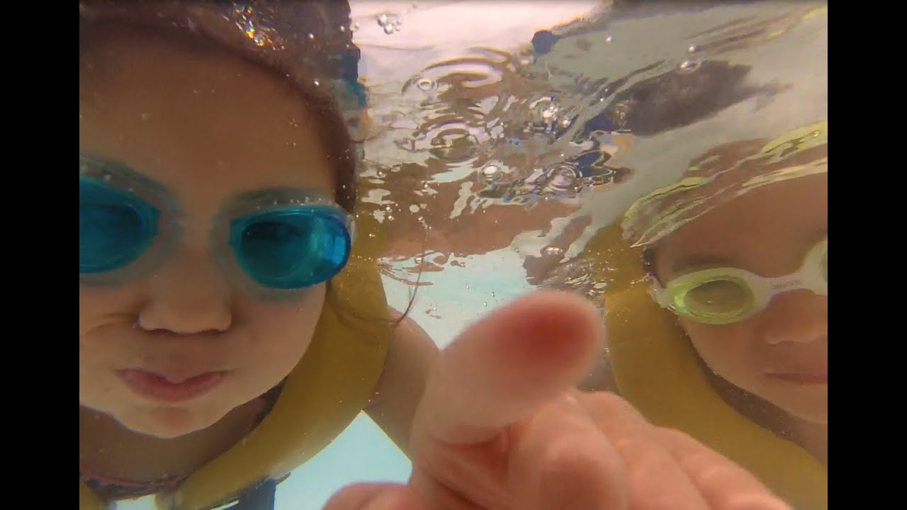 Kids Fun with Beach Wave Underwater Surfer Bay Pool #### - YouTube