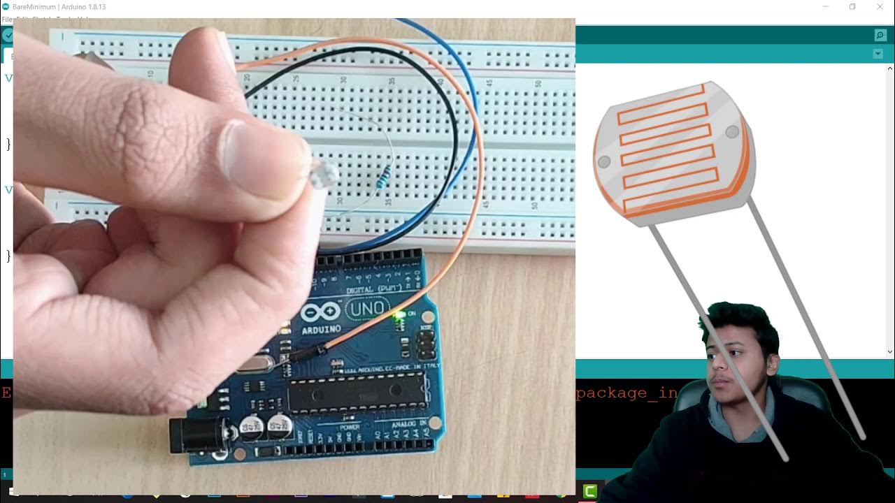 Arduino Tutorial - 24 | What is a Photoresistor | How to use Photoresistor with Arduino ...