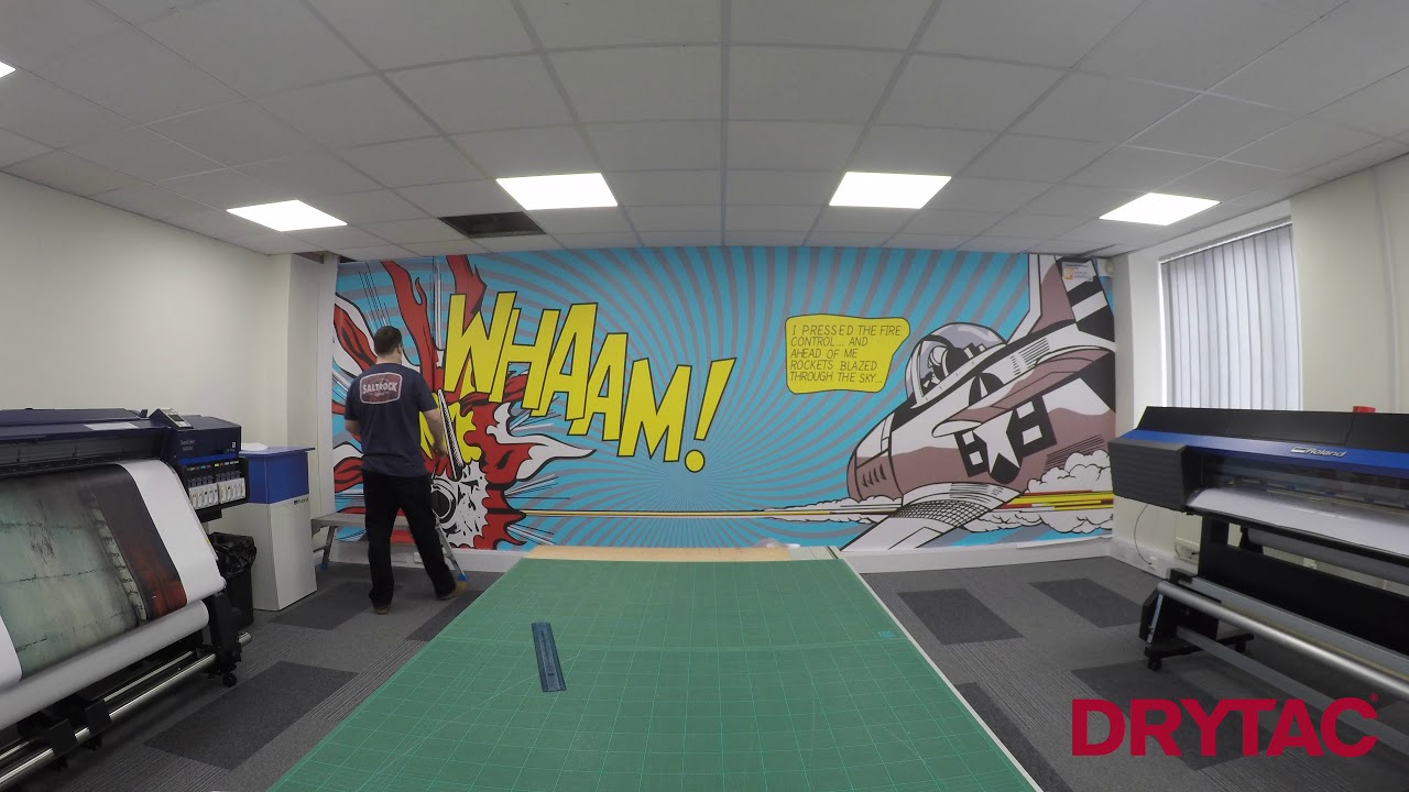 Drytac ReTac Wall Install - YouTube